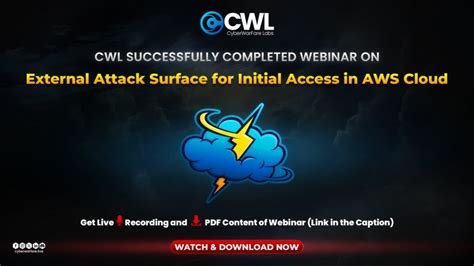 Cyberwarfare Labs On Linkedin Aws Cybersecuritywebinar Cwl