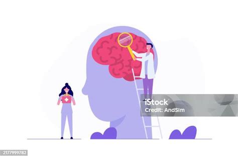 뇌 분석 또는 연구 인지 심리학 개념 벡터 일러스트 레이 션 개발에 대한 스톡 벡터 아트 및 기타 이미지 개발 개선 건강관리와 의술 Istock