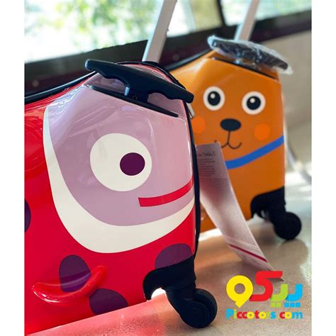 چمدان کودک اوپس طرح کفشدوزک چرخدار عکس قیمت خرید مشخصات
