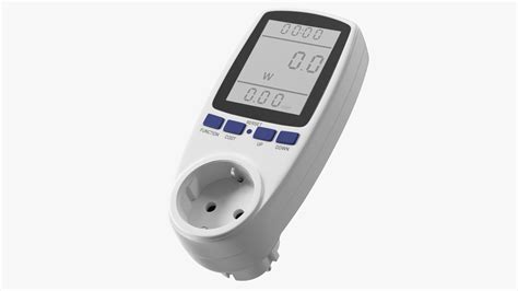 Electricity Usage Monitor Eu Plug 3d Model 24 Obj Lxo Ma Max