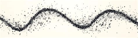 Simplistic One Line Drawing Of Dna Strand For Genetics And Research