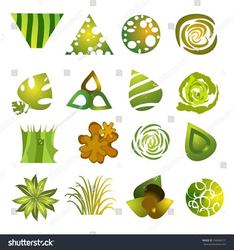 Trees Top View Architecture Landscape Design Stock Vector Royalty Free 746094151 Shutterstock