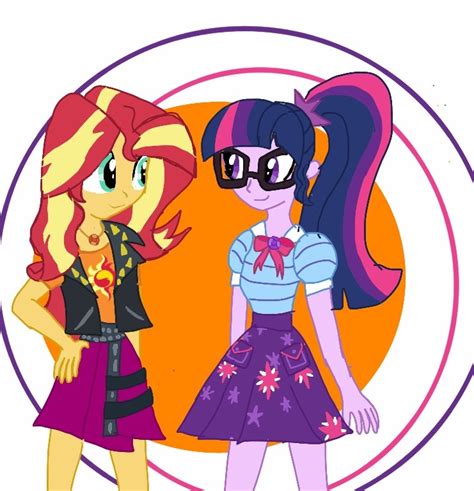 Sci Twi And Sunset By Artsymlp12 On Deviantart