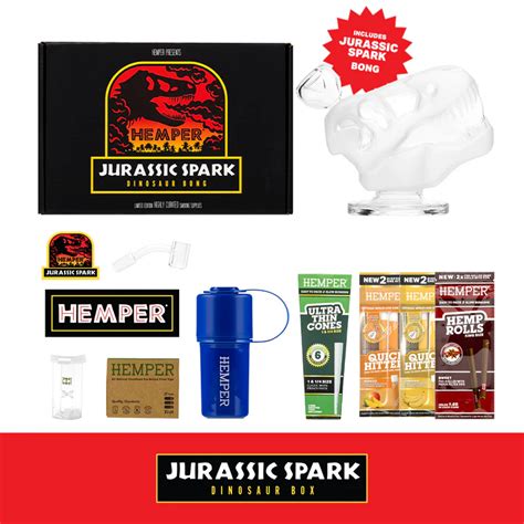 Jurassic Spark Dinosaur Bong Box Hemper