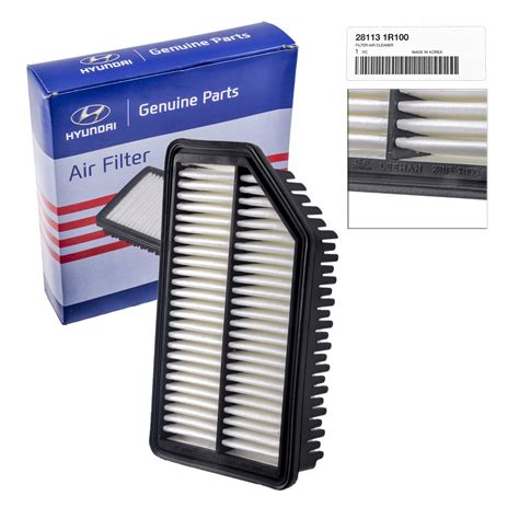 FILTR POWIETRZA HYUNDAI ACCENT KIA RIO 28113-1R100 281131R100 za 38,96 ...