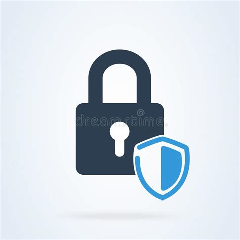 Lock Safe Security Protect Vector Padlock Icon Stock Vector