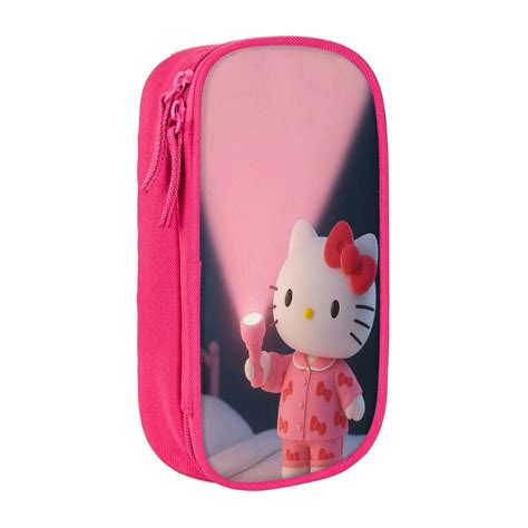 Hello Kitty Holding A Flashlight Pencil Case Pencil Pouch Pencil Case