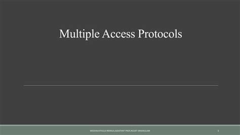 Multiple Access Protocol Pptx
