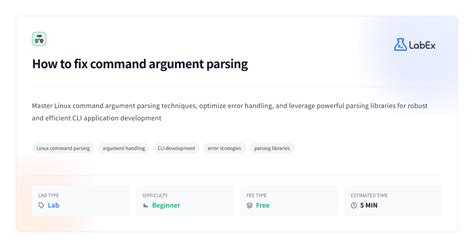 How To Fix Command Argument Parsing Labex