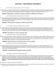 Recognizing Arguments In Various Scenarios Course Hero