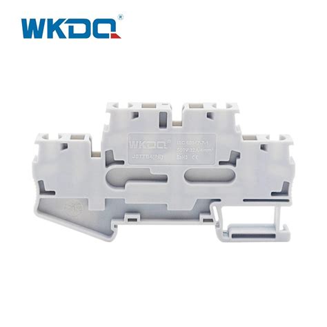 China Jsttb 4 Spring Terminal Block Connector Grey Color High Grade Two Conductors Suppliers