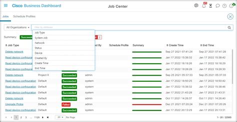 Cisco Business Dashboard And Probe Administration Guide Version Job Management Cisco