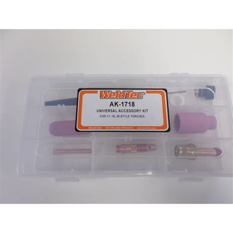 Weldtec Tig Torch Accessory Kit For Wp17 150amp Ak 1718