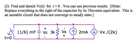 Solved Find And Sketch Vc T For T You Can Use Chegg Com