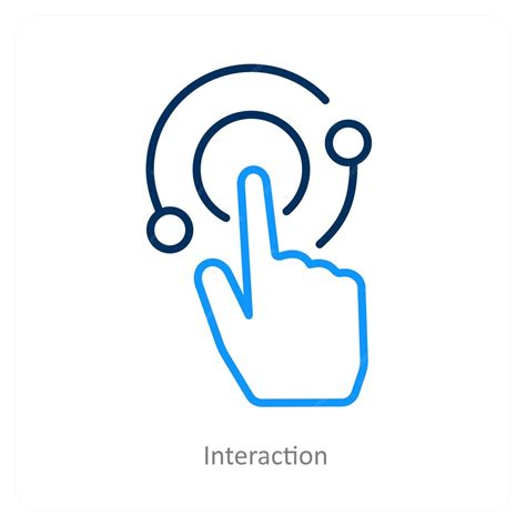 Premium Vector Interaction And User Interaction Icon Concept