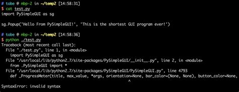 Syntax Error For Macos And Python 2 · Issue 702 · Pysimpleguipysimplegui · Github