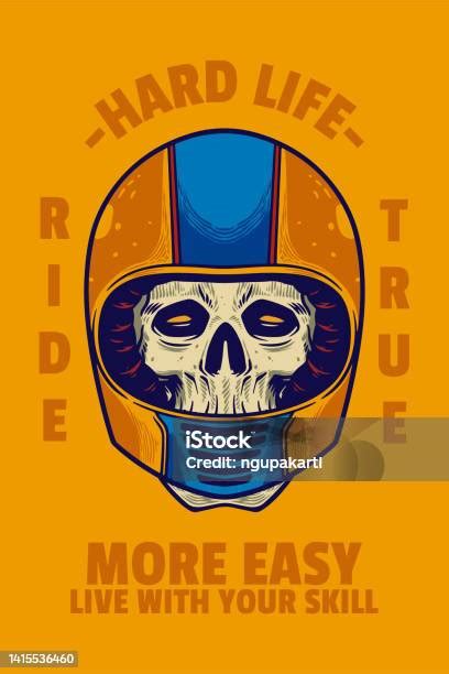 두개골 머리 착용 헬멧 카드 포스터 벡터 일러스트 레이 션 네커치프에 대한 스톡 벡터 아트 및 기타 이미지 네커치프 도로 두개골 Istock
