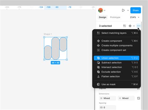 Fd4b Combine Shapes Using Boolean Operations Figma Learn Help Center