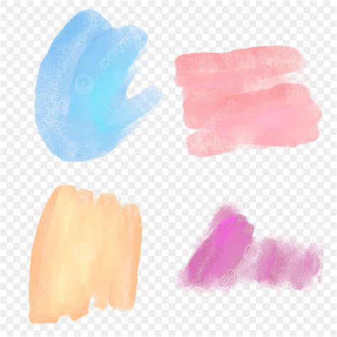 한국 파란색 수채화 일러스트 브러시 스타일 한국 푸른 수채화 Png 일러스트 및 Psd 이미지 무료 다운로드 Pngtree