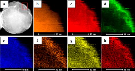 A Haadf Stem Image And Elemental Mapping Of B Si C O D Ti Download Scientific