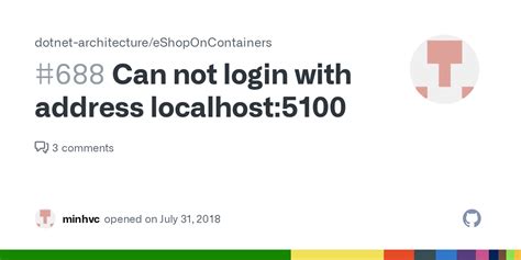 Can Not Login With Address Localhost5100 · Issue 688 · Dotnet Architectureeshoponcontainers