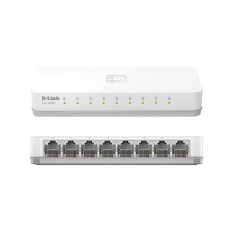D LINK 8 PORT UNMANAGED SWITCH 8X 10 100MBPS PORTS NO SECONDARY PORT TYPE DESKTOP FORM FACTOR