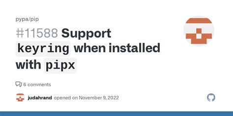 Support `keyring` When Installed With `pipx` · Issue 11588 · Pypapip