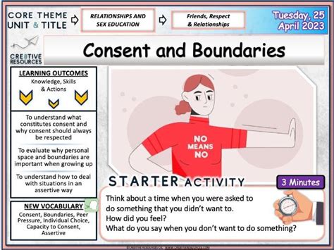 Boundaries Consent Pshe Unit Sex Education Teaching Resources