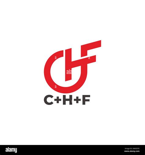Letter Chf Simple Geometric Loop Line Logo Vector Stock Vector Image And Art Alamy