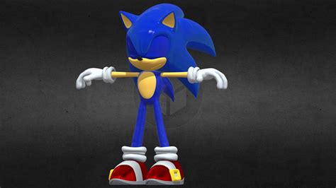 Marza Cgi Sonic Rigged V2 Download Free 3d Model By Sonic Plush Universe