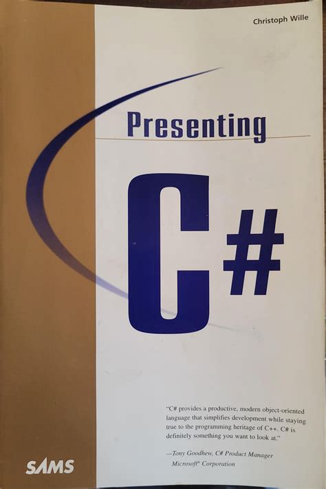 First Published Book On Csharp When Net Was Next Generation Windows