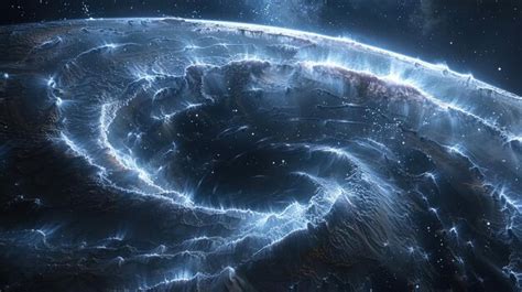 Closeup View Of A Glowing Celestial Body In Space Premium Ai
