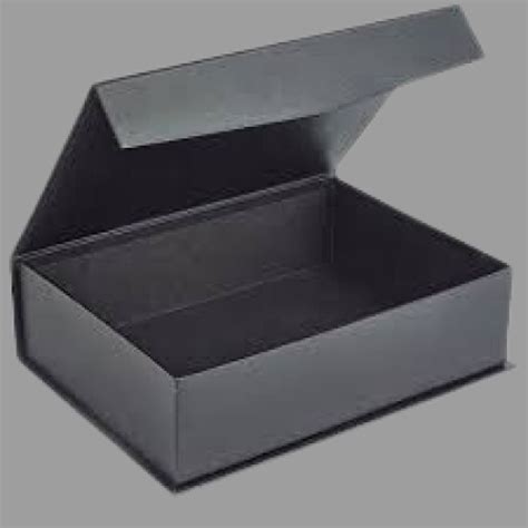 Rectangle Shape Plain Black Hard Cardboard Boxes For Packaging Item
