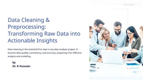 Data Cleaning And Preprocessing Techniques Pptx