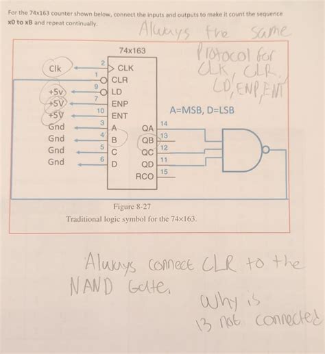 For The Counter Shown Below Connect The Chegg Com