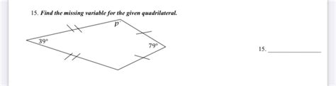 Answered Find The Missing Variable For The Bartleby