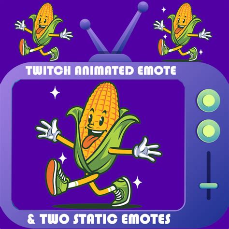 Animated Emotes Corn Funny Corn Emote Corn Cob Mr Corn Licker Silly