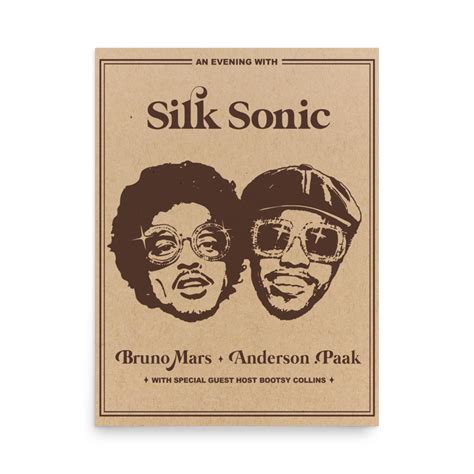 Silk Sonic Poster Bruno Mars