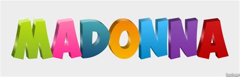 Madonna Multi Color For The New Year Text Effect Generator