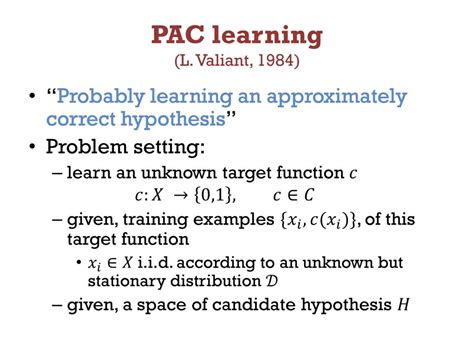 Ppt Computational Learning Theory Powerpoint Presentation Free Download Id3770188