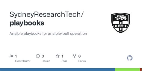 Github Sydneyresearchtech Playbooks Ansible Playbooks For Ansible Pull Operation