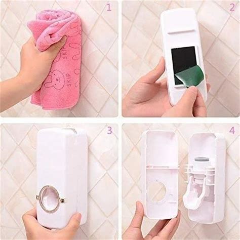 Renuconic White Plastic Toothpaste Dispenser For Bathroom At Rs 65