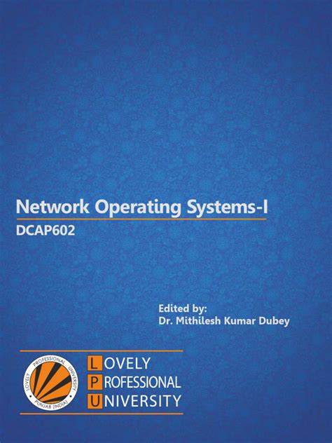 Dcap602 Network Operating Systems I Pdf Booting Operating System