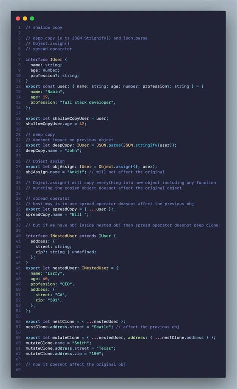 Nabin Saud On Linkedin In Javascript A Shallow Copy Creates A New