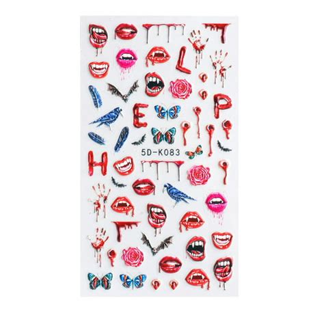 Hsmqhjwe Dashing Diva Gloss Nail Stickers Emed Nail Sticker Self