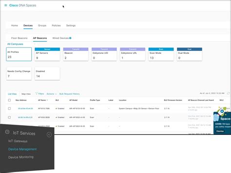 Cisco Spaces Iot Service Configuration Guide Wireless Ap As A