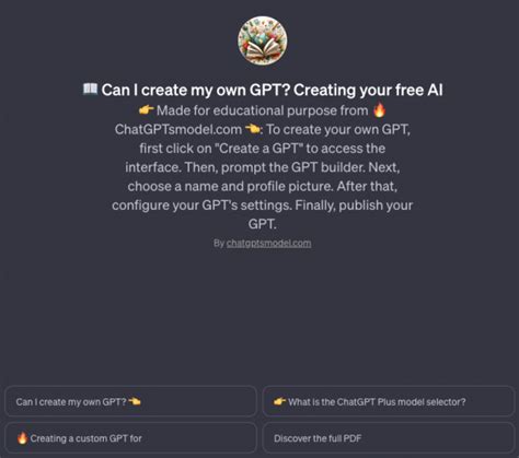 Can I Create My Own Gpt Creating Your Free Ai