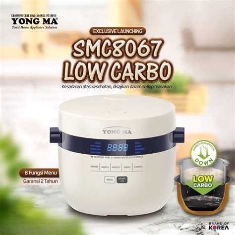 Jual Yongma Magic Com Rice Cooker Low Carbo 2 L Yong Ma Smc 8067 Shopee Indonesia