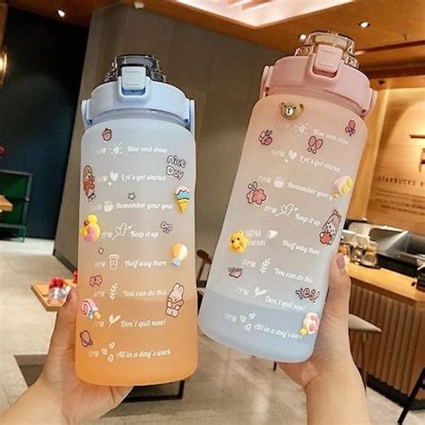 Jual Botol Minum Jumbo 2 Liter Botol Minum Viral 2000ml Botol Motivasi