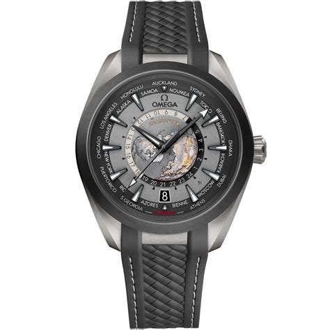 OMEGA Seamaster Aqua Terra 150M GMT Worldtimer 43mm Grey Dial Titanium